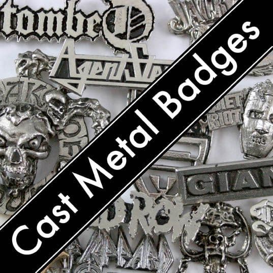 Cast Metal Rock Badges – Rock by Mail