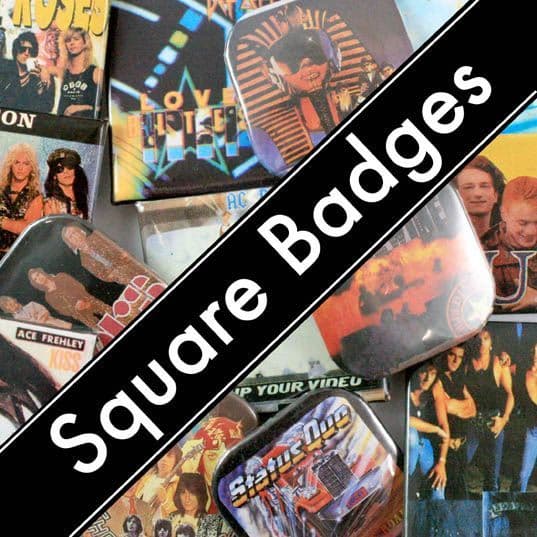 Square Rock Badges – Rock by Mail