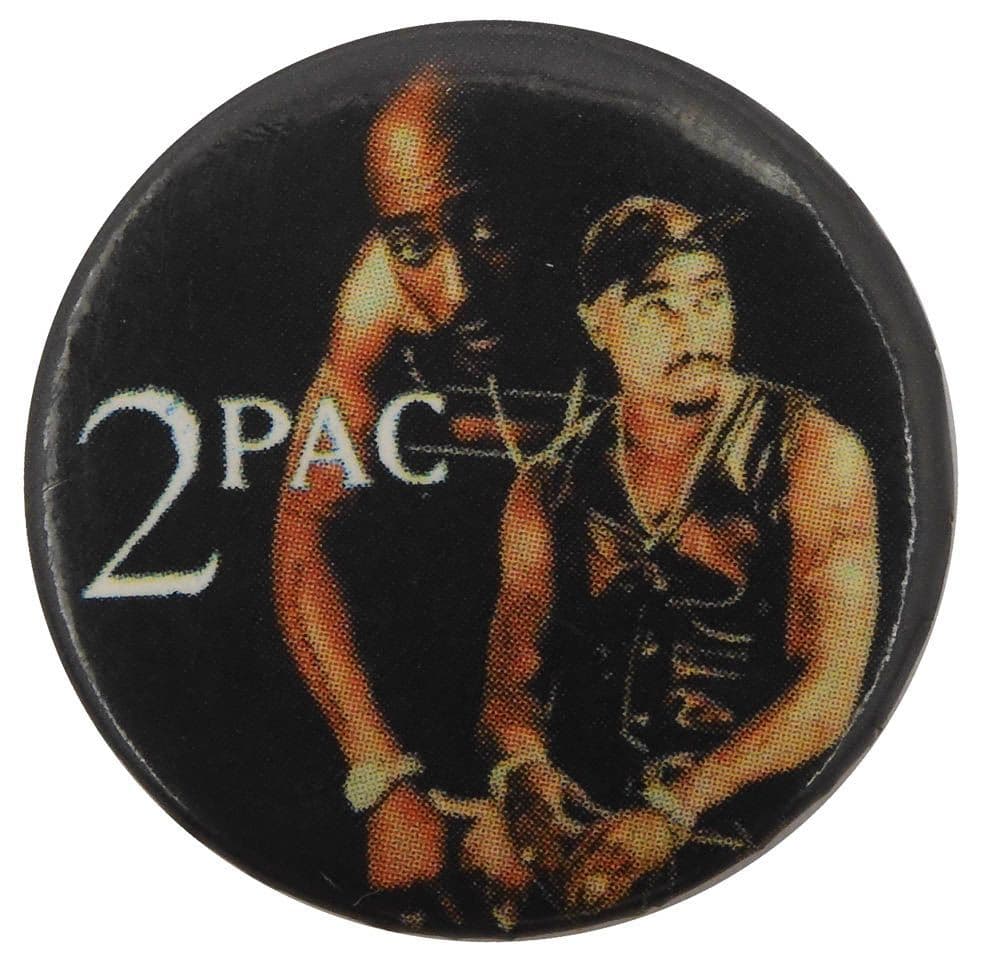 2Pac - 'Double' Button Badge – Rock by Mail