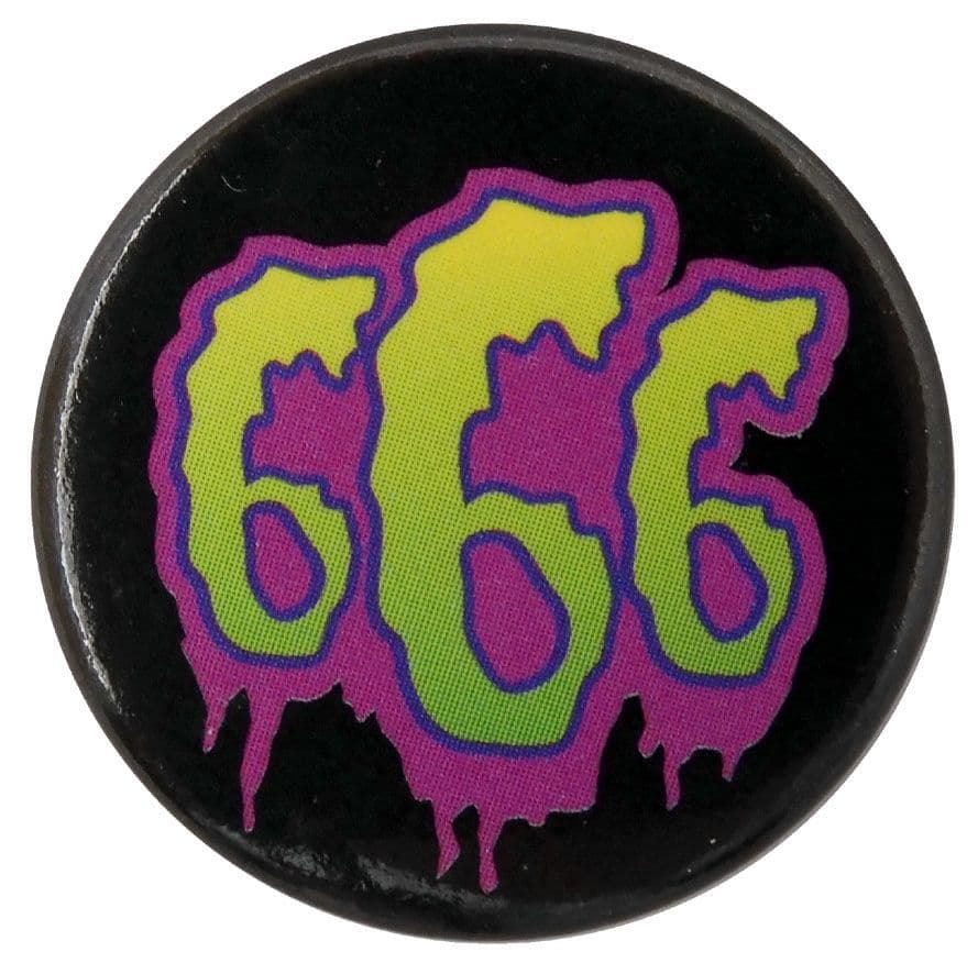 666 - 'Slime' Button Badge – Rock by Mail
