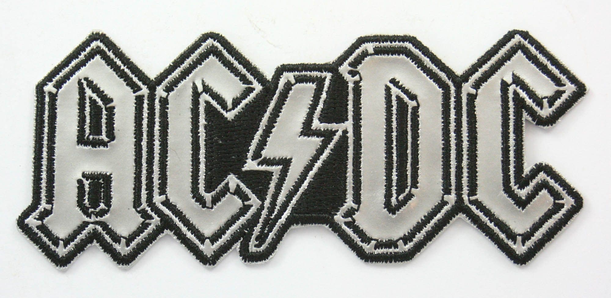 AC/DC - 'Silver Logo' Embroidered Patch – Rock by Mail