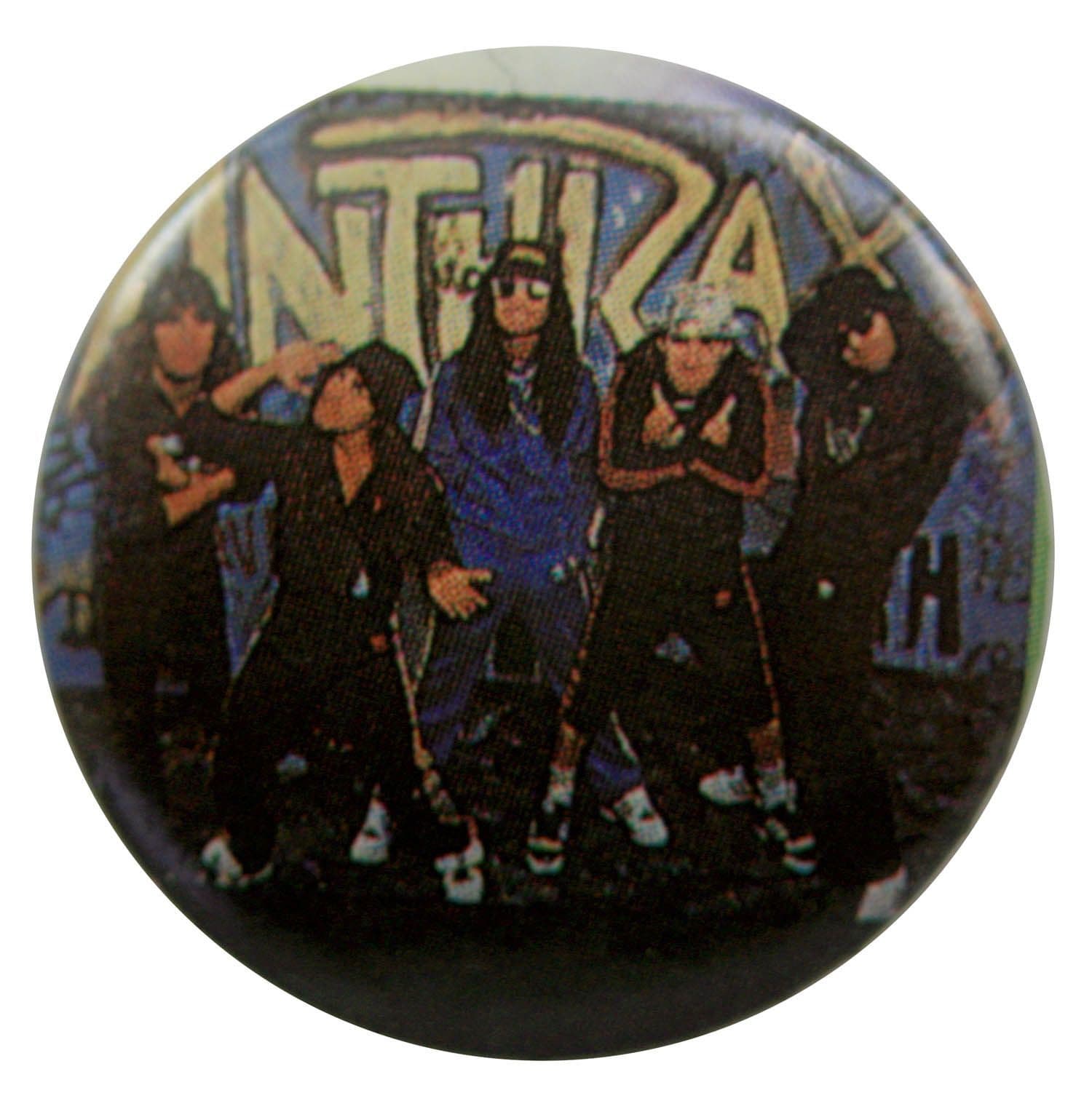 Anthrax - 'Group Graffiti' Button Badge – Rock by Mail