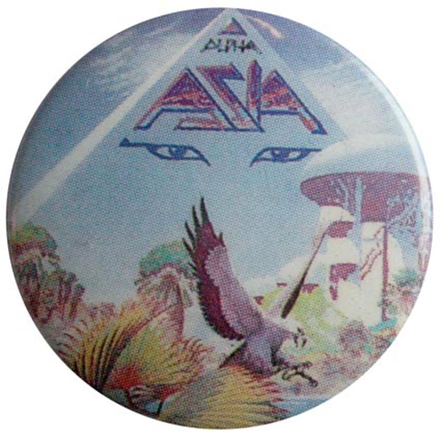 Asia - 'Alpha' Button Badge – Rock by Mail