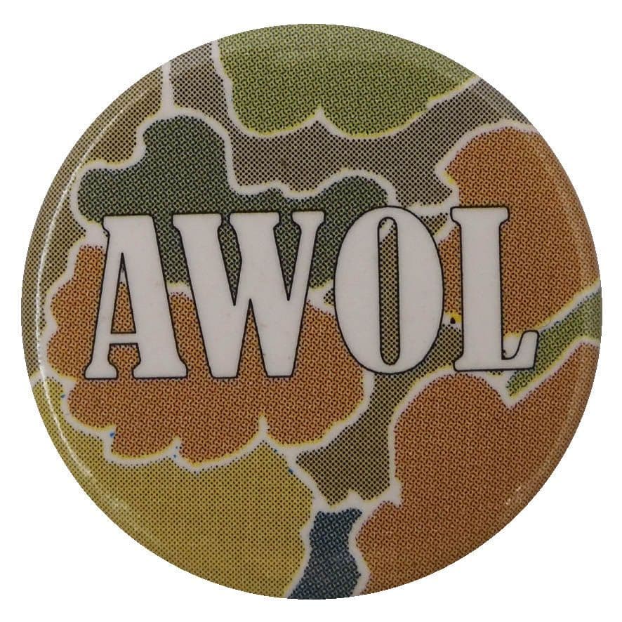 AWOL - Button Badge – Rock by Mail