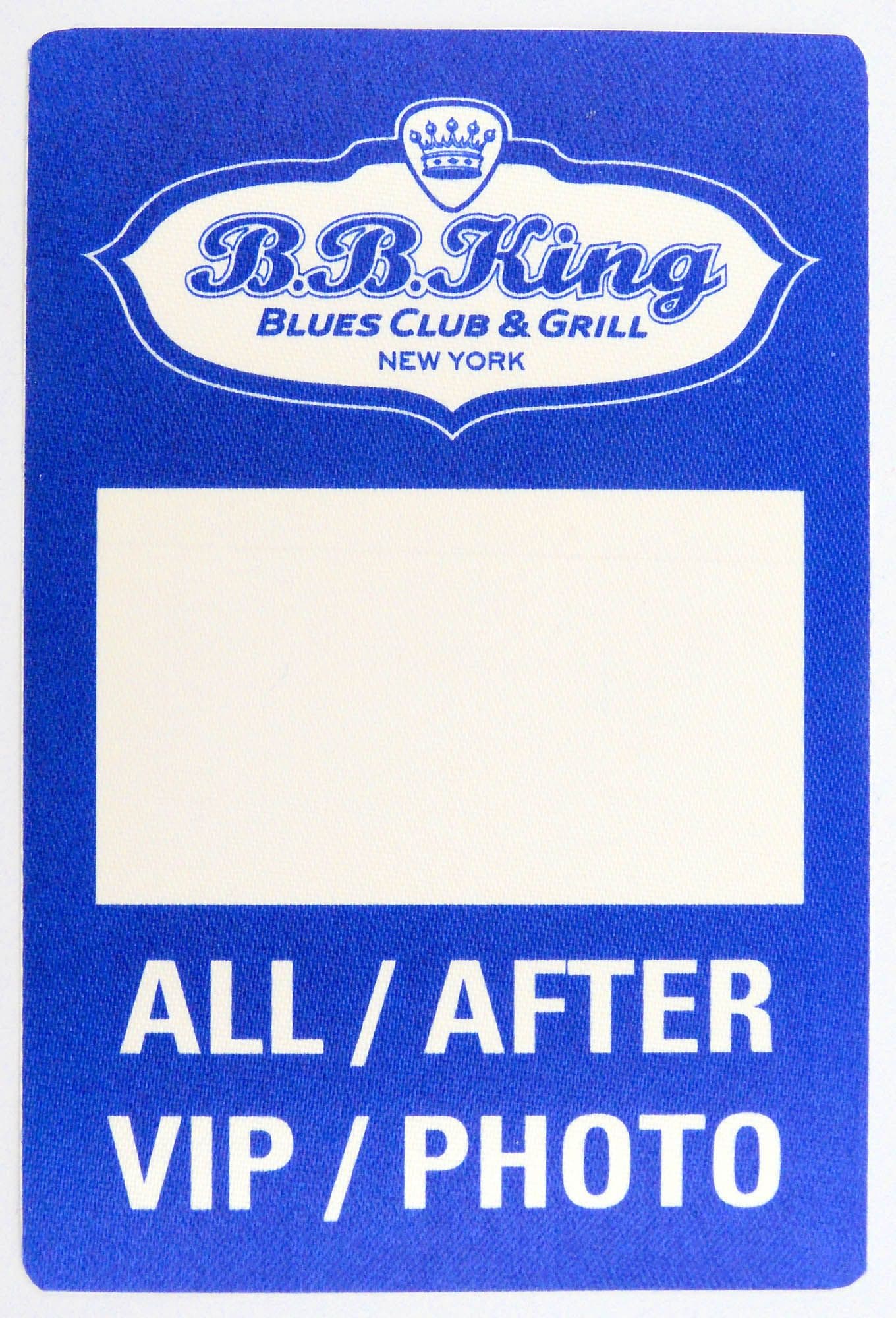 B.B. King 'Blues Club & Grill New York - Blue' OTTO Backstage Pass ...