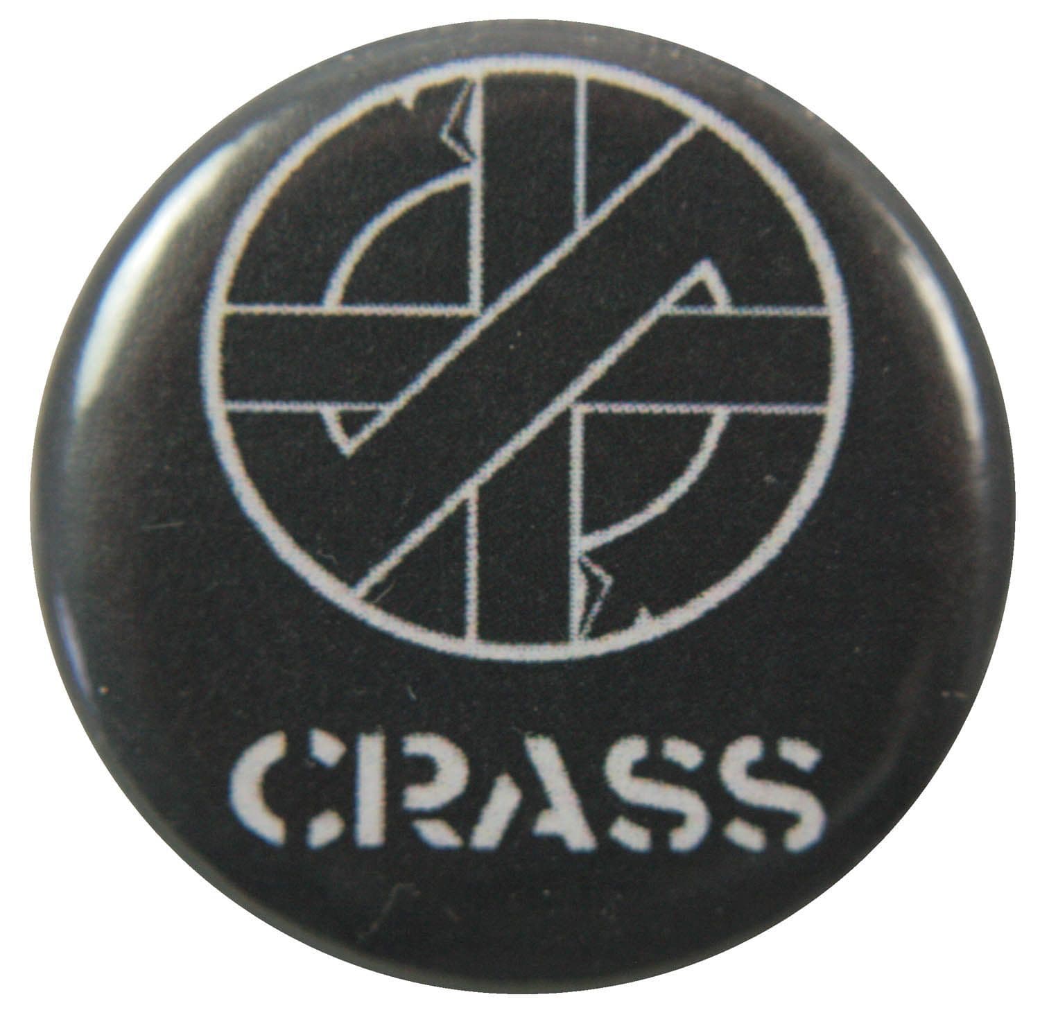 Crass - 'Logo Name' Button Badge – Rock by Mail