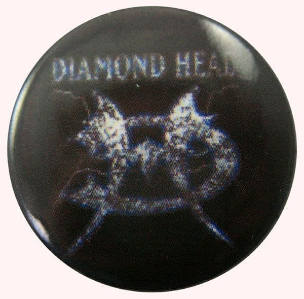 Diamond Head- 'Death & Progress' Button Badge – Rock by Mail