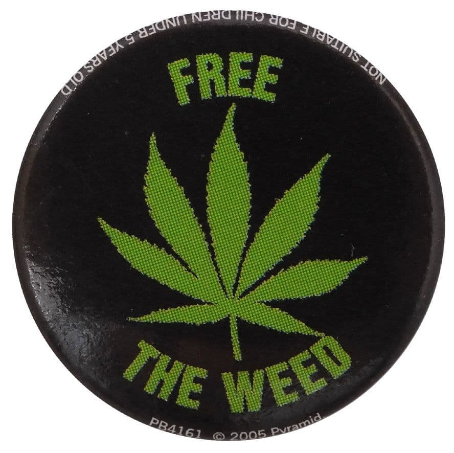 Free the Weed - Button Badge – Rock by Mail