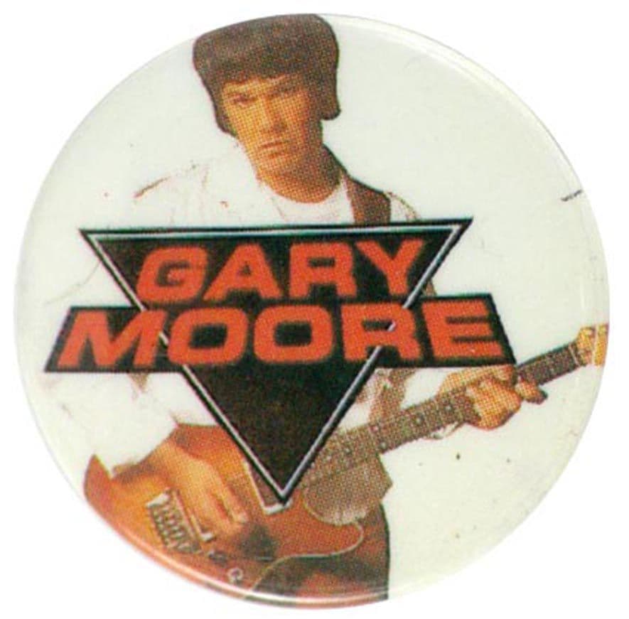 Gary Moore - 'Gary White' Button Badge – Rock by Mail