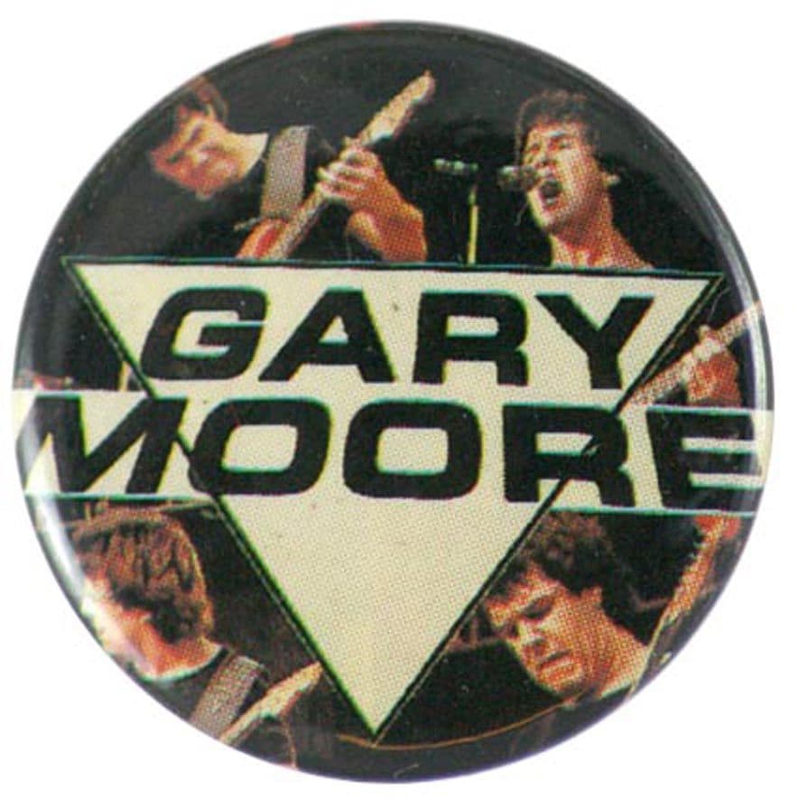 Gary Moore - 'Stage Collage' Button Badge – Rock by Mail