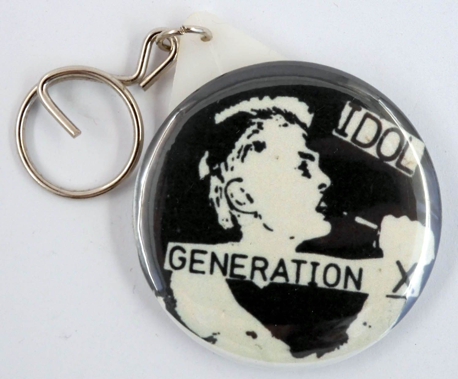 Generation X - 'Billy Idol' Large Round Mirror Keyring – Rock by Mail
