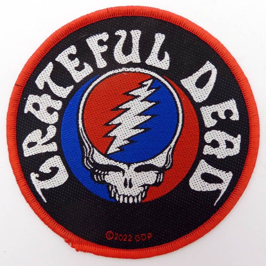 Grateful Dead - 'Steal Your Face' Round Woven Patch – Rock by Mail