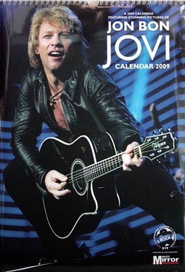 Jon Bon Jovi - 2009 Blossom Rock Calendar – Rock by Mail