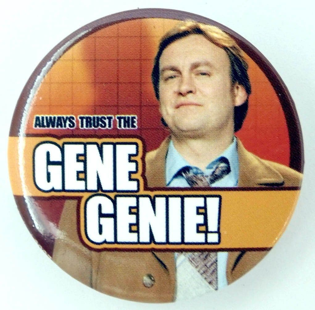 Life on Mars - 'Gene Genie' Large Button Badge – Rock by Mail