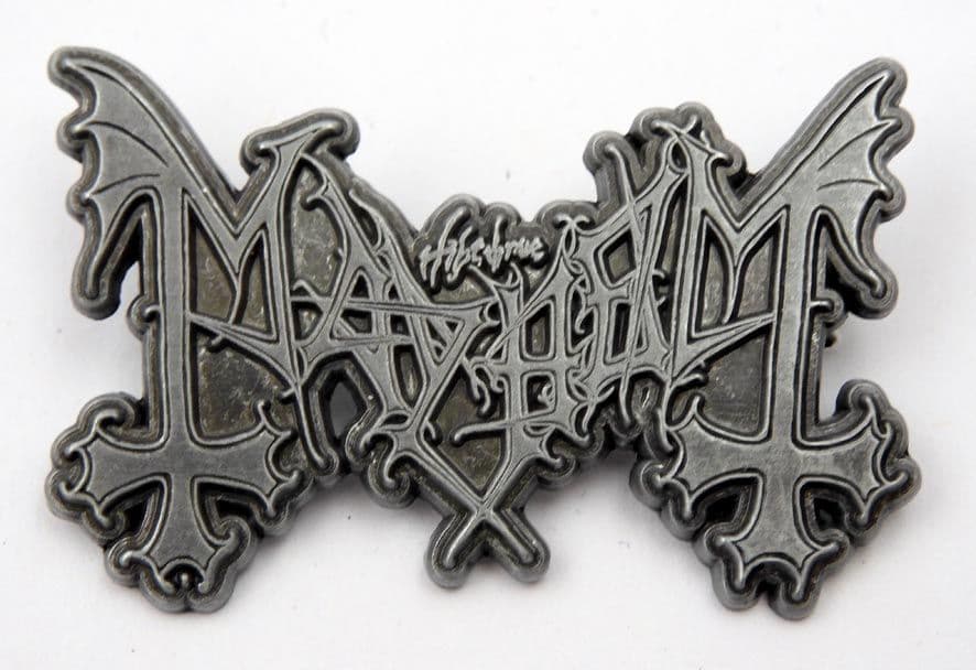 Mayhem - 'Logo' Cast Metal Badge – Rock by Mail