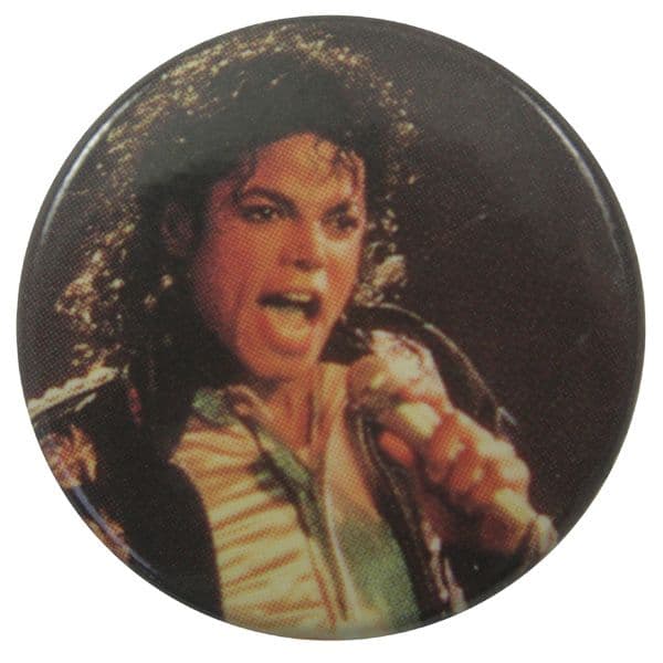 Michael Jackson - 'On Stage Dark' Button Badge – Rock by Mail