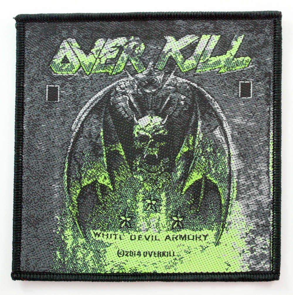 Overkill - 'White Devil Armory' Woven Patch – Rock by Mail
