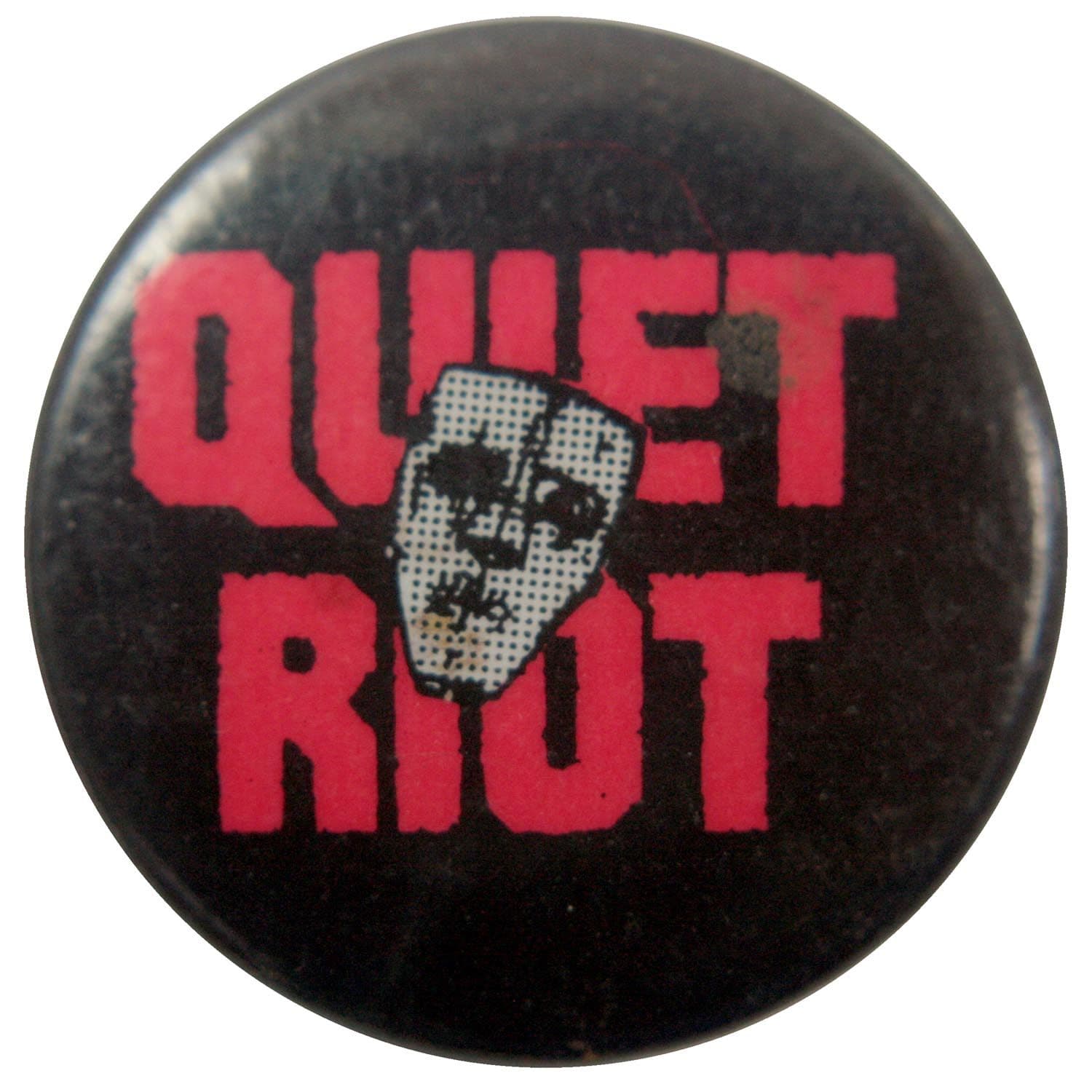 Quiet Riot - 'Name Mask' Button Badge – Rock by Mail