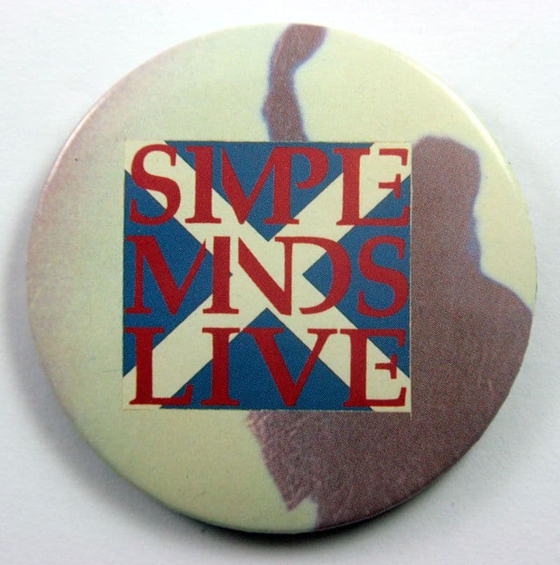Simple Minds 'Flag Logo' 56mm Badge – Rock by Mail