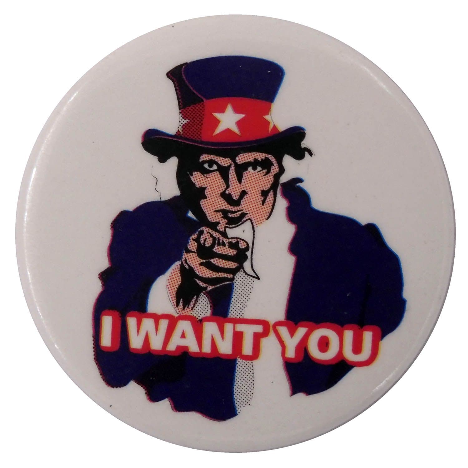 Uncle Sam - 'I Want You' Button Badge – Rock by Mail